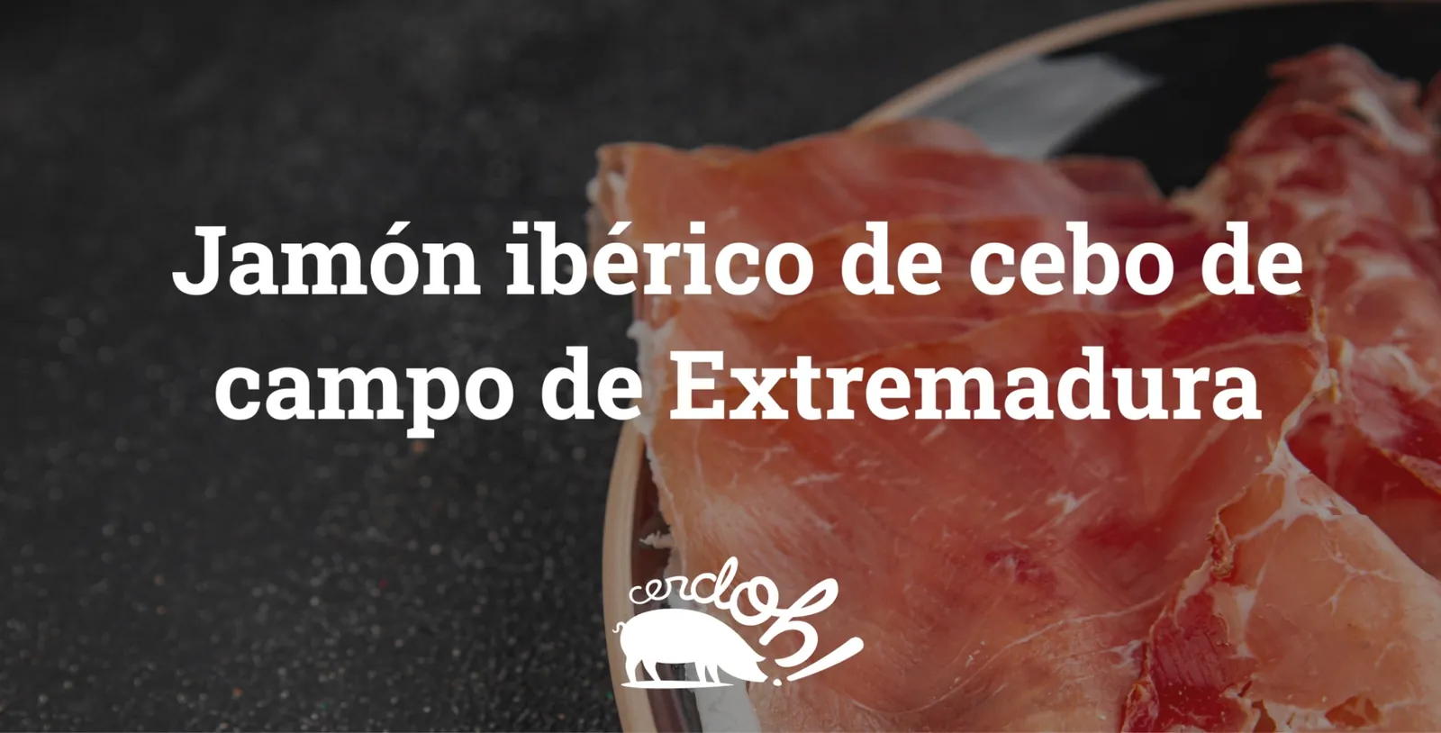 Jamón ibérico de cebo de campo de Extremadura único